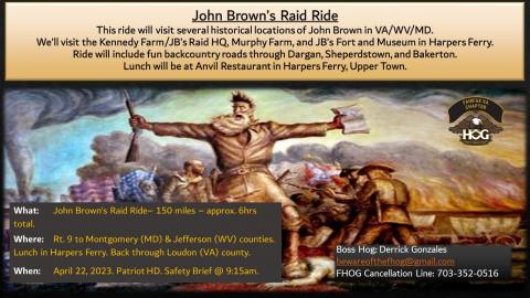 FHOG John Brown Raid Ride 09:15am | Fairfax Chapter #5395 | Fairfax ...